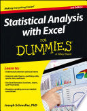 Statistical Analysis with Excel For Dummies | Bokia.no